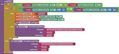 Please Help Username Validation Implementation Mit App Inventor Help Mit App Inventor
