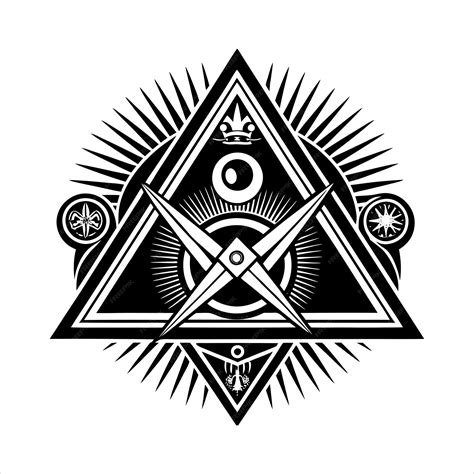 Freemason Square And Compasses Svg Premium Ai Generated Vector