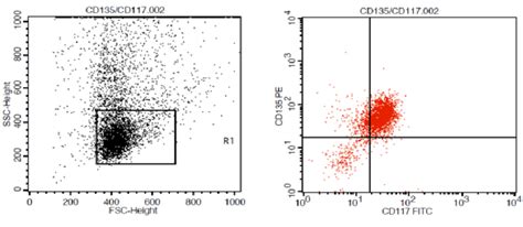Flow Cytometric Based Coexpression Of Cd135cd117 Download Scientific