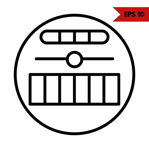 Illustration Of Setting Line Icon Vector Art At Vecteezy