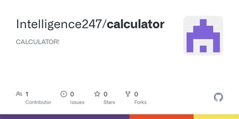 GitHub Intelligence247 Calculator