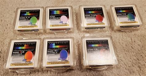Baader 2 Inch Round Filters Set Of Seven Lrgb Ha Oiii And S2 Astromart