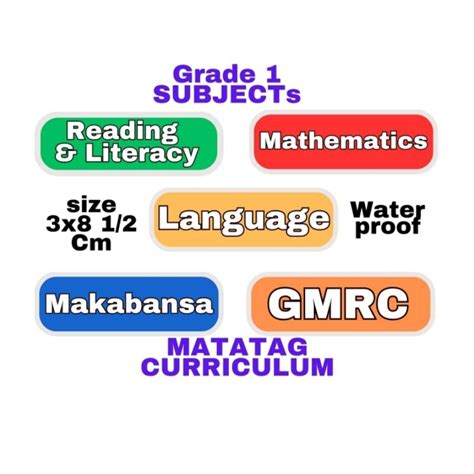 Subject Sticker Notebook Grade 1 Shopee Philippines