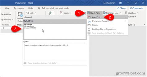 How To Create And Use Autotext Entries In Microsoft Word