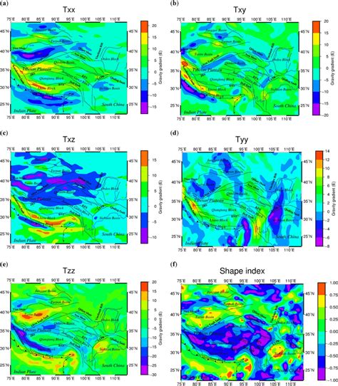 The Corrected Gravity Gradient Components In The Qinghai‐tibet Plateau Download Scientific