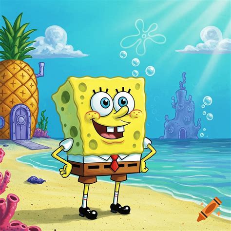 Spongebob Squarepants Looks Sad In A Youtube Video Screenshot On Craiyon