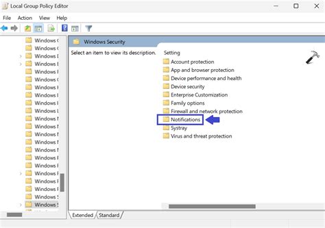 Enable Disable Windows Security Threat Protection Notifications