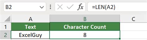 Len Function In Excel Excelguy