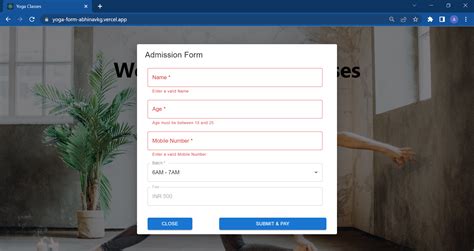 GitHub Alhad Balak Yoga Form An Admission Form App For Yoga Classes Using React Js MySQL