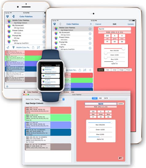 Color Palettes For IOS WatchOS And MacOS