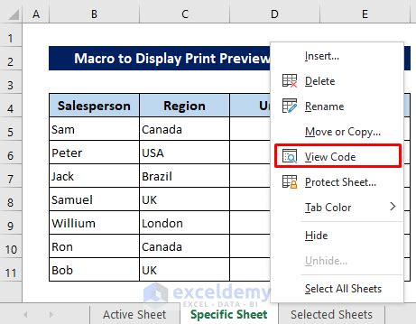 How To Display Print Preview In Excel VBA Macros ExcelDemy