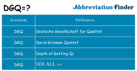 What Does Dgq Mean
