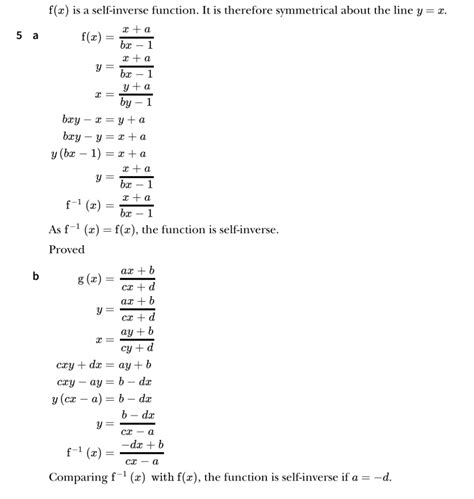 9709 P1 Functions Exercise 4 Worked Solutions Maths With David