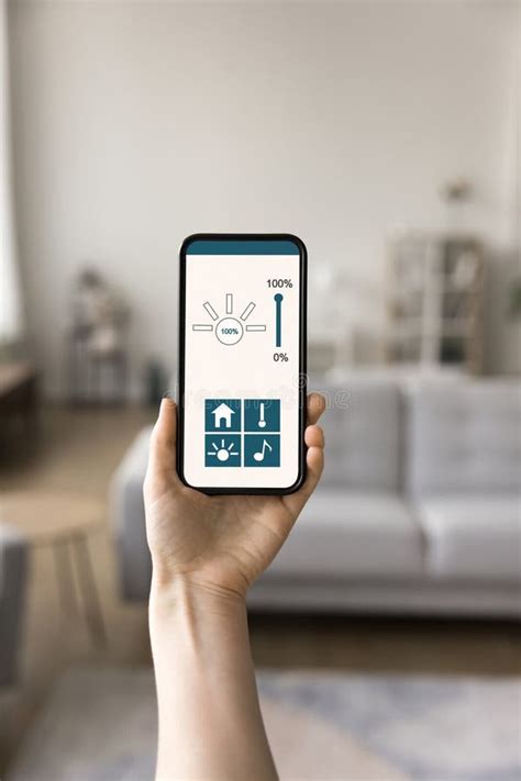 Smartphone Screen With Smart Home Electronic Automation App Stock Image Image Of Connection Smartphone Screen With Smart Home Electronic Automation App Stock Image Image Of Connection