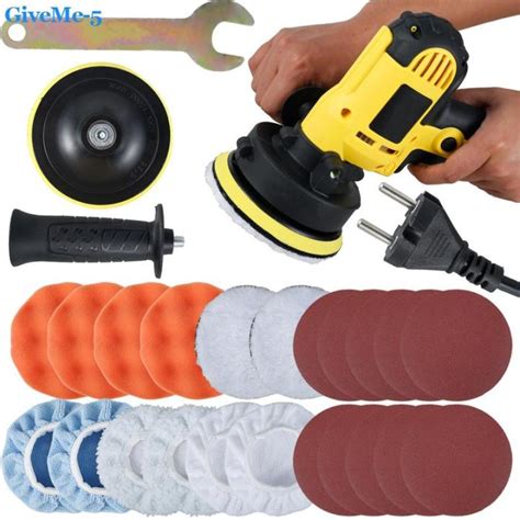 Giveme 5 Electric Buffer Polisher 600w Random Orbital Car Polisher Sets