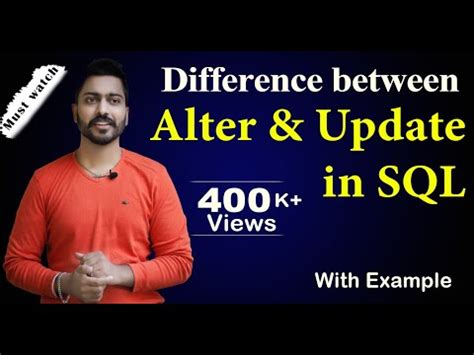Difference Between Alter And Update In SQL With Examples Video Lecture Crash Course Computer
