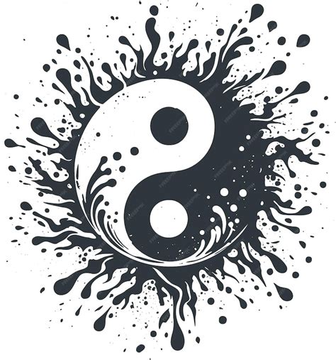 Premium Vector Designer Stylized Yin Yang Vector Symbol