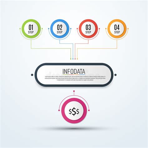 Abstract Vector Infographics Business Data Visualization Template For Presentation Stock