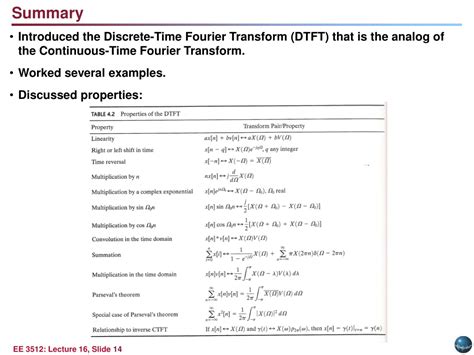 ppt lecture 16 discrete time fourier transform powerpoint