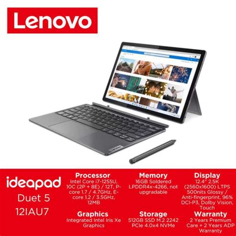 Jual Lenovo Ideapad Duet Iau K Touch Core I Gen Gb Gb Adp Tq Fid Di Seller