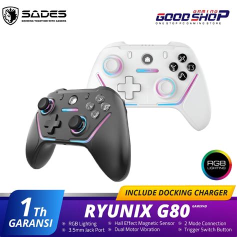 Jual Sades Ryunix G80 G 80 Wireless Gamepad Hall Effect Analog Dual Mode Shopee Indonesia