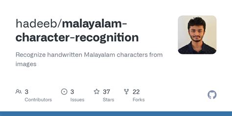 Github Hadeeb Malayalam Character Recognition Recognize Handwritten Malayalam Characters From