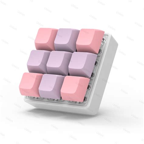 9 Keys Keyboard Key Toy Party Stress Relief Diy Fidget Button Keycap Fidget Keychain Keyboard