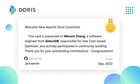 恭喜 Selectdb 三位开发者成为 Apache Doris 新晋 Committer！ Csdn博客