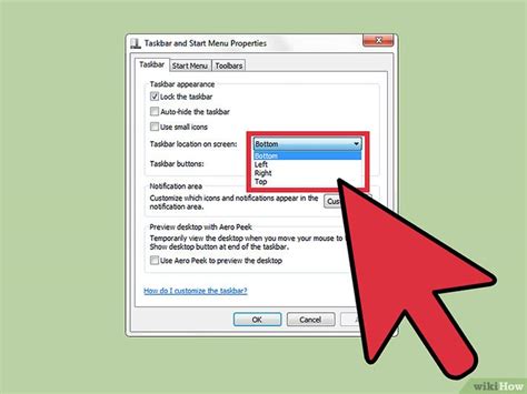 How To Change The Position Of The Taskbar In Windows