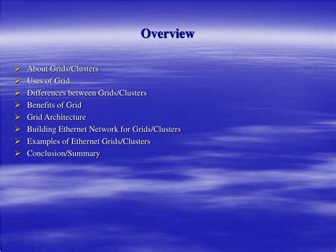 ppt building scalable high performance cluster and grid networks