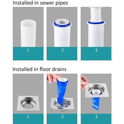 3pcs Drain Backflow Preventer One Way Valve Adjustable Silicone Sink