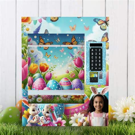 Easter Vending Machine Pdf Easter Template Editable Bunnies T