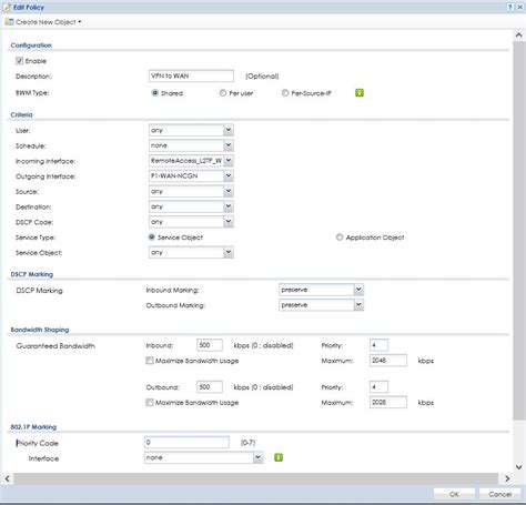 Bwm For Traffic From Vpn To Wan — Zyxel Community