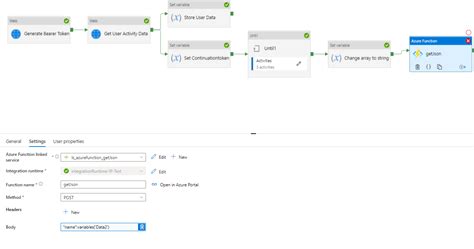 How To Pass String Output Of Set Varibale Activity To Azure Function Activity For Post Request