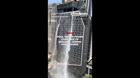 Pool Water Pours Over Side Of Building During Earthquake Valentina Rappa E I T