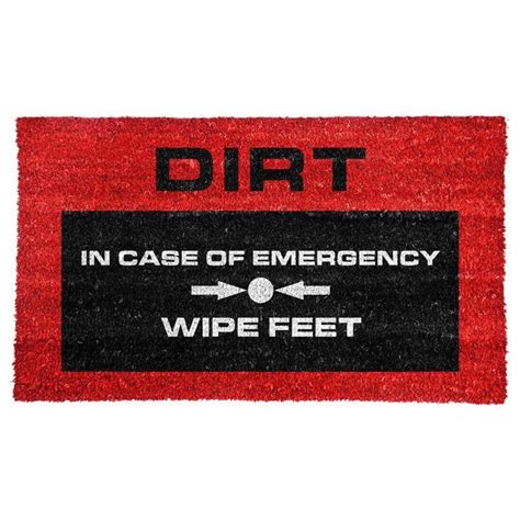 Дом и декор - Коврик придверный Emergency. http://tovary-dlya-doma ...