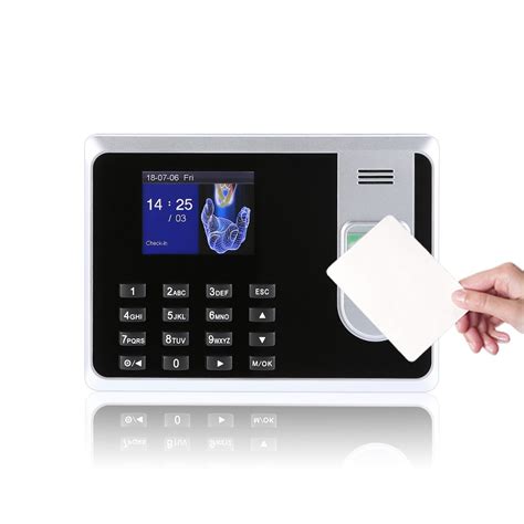 Biometric Attendance Machine Fingerprint Time Clock With Id Card Reader