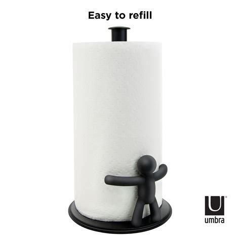 Buddy Paper Towel Holder Black Garden Barn Inc Housewares