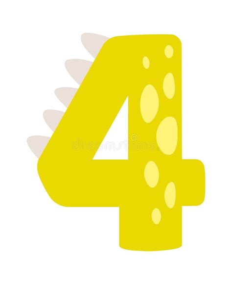 Dinosaur Alphabet 4 Digit Stock Vector Illustration Of Alphabetical 277674592