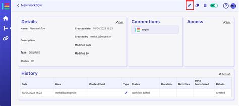 Workflow Editor Engini Io