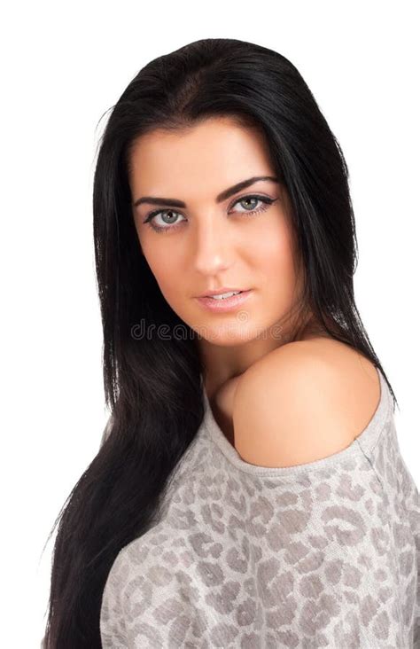 Belle Brune Image Stock Image Du Femelle Attrayant