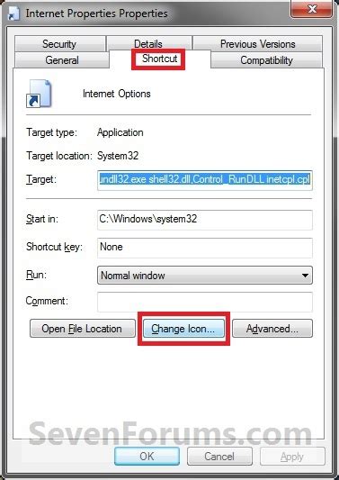 Internet Options Shortcut Create Tutorials