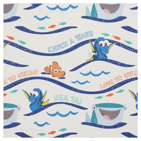 Finding Dory Wave Pattern Fabric Fabric Patterns Wave Pattern Dory