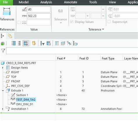 Solved How To Get Display Name Of Dimension Using Protool Ptc