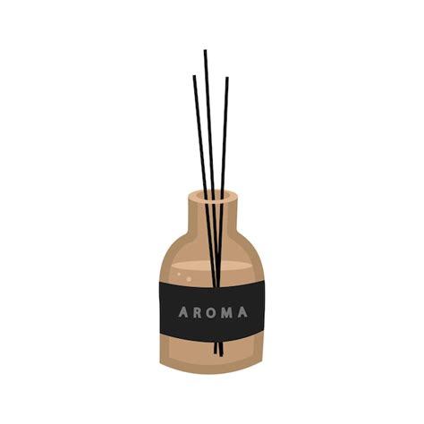 Premium Vector Aroma Diffuser Bottle With Bamboo Sticks Aromatherapy Fresh Scents Home Perfume