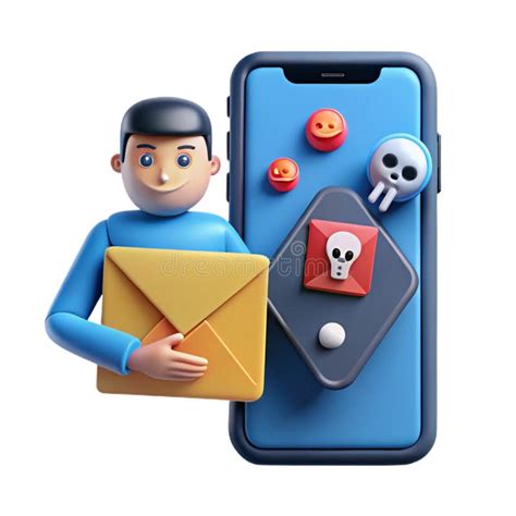 Sms Spam And Fake Text Message Phishing From Scammer Concept System