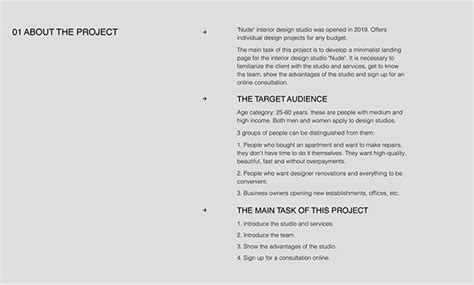 Landing Page Nude Design Studio Behance