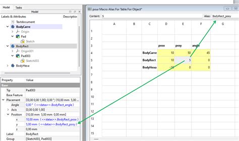 Macro Alias For Table For Object Freecad Documentation
