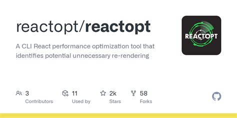 GitHub Reactopt Reactopt A CLI React Performance Optimization Tool That Identifies Potential