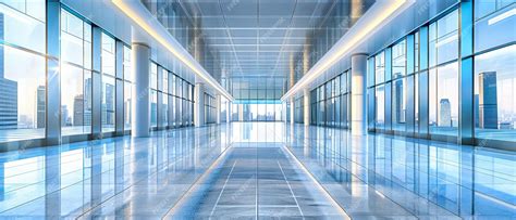 Premium Photo Modern Indoor Architecture Blending Business And Urban